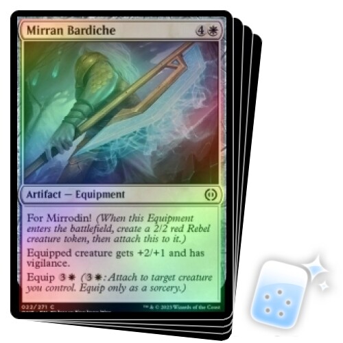 Foil Mirran Bardiche X4 M/NM Magic: The Gathering MTG Phyrexia: All ...