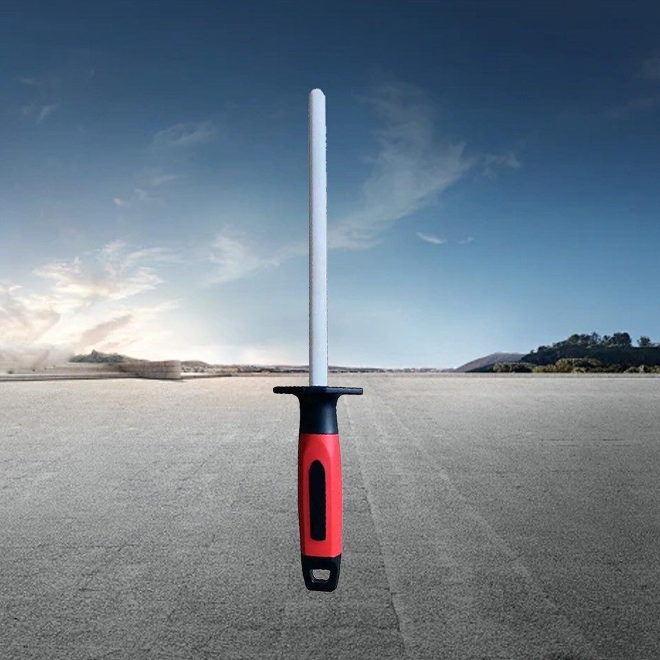 Steel Knife Sharpener Stick Ceramic Sharpening Rod For Knife Kitchen ...