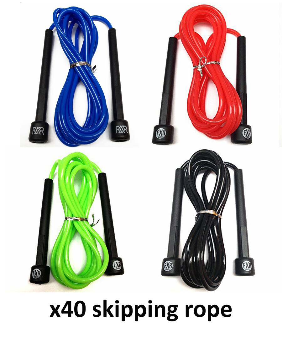 FXR BULK Adjustable 3m / 10ft Professional Skipping Skip Speed Rope ...