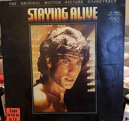 STAYING ALIVE Soundtrack LP John Travolta 1983 Bee Gees Vinyl LP ...