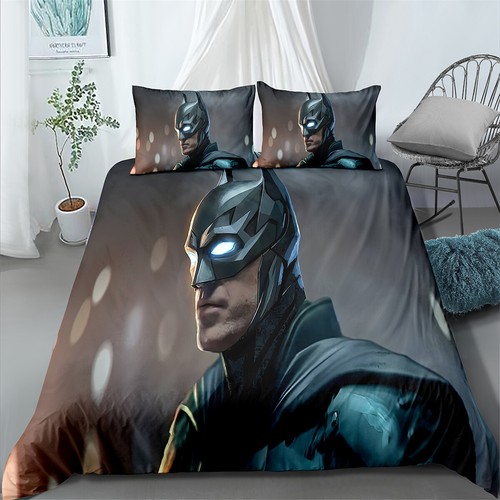 Batman Single/Double/Queen/King/Super King Size Bed Quilt Duvet Doona ...