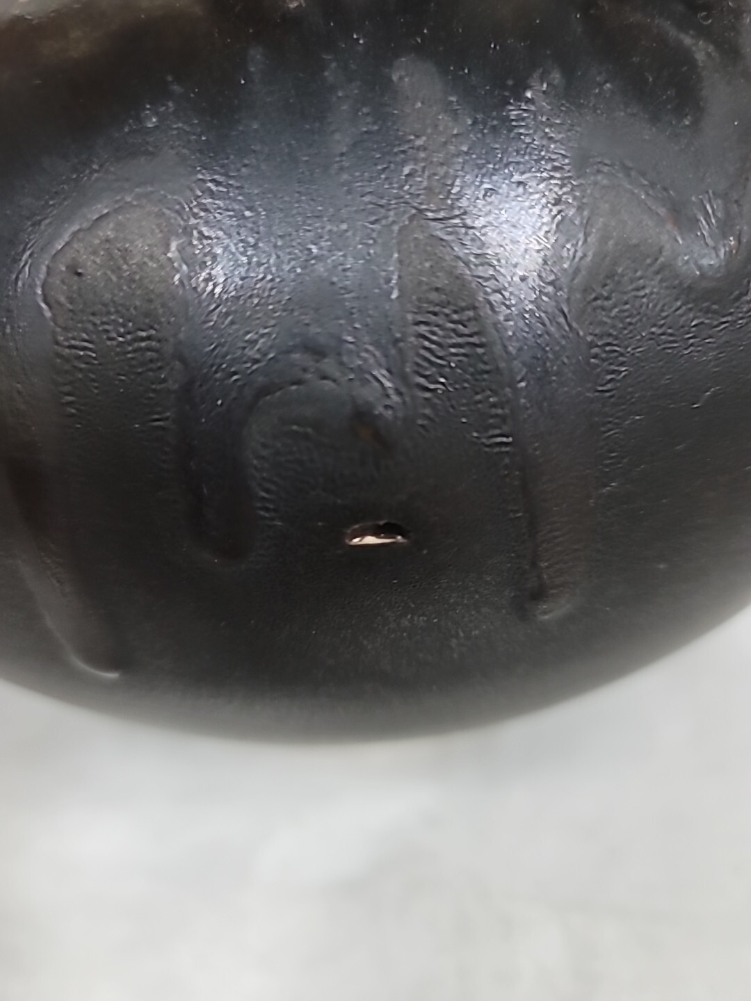 Maitland Smith Drip Ceramic Pottery Urn Vase Bronze Metallic Matte ...