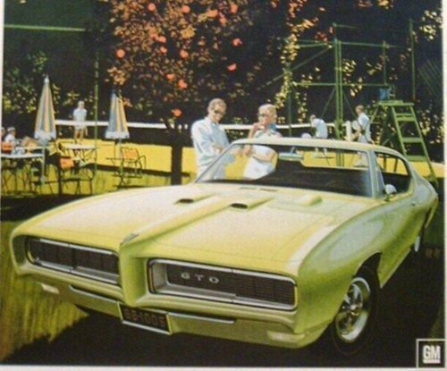1968 Pontiac GTO original General Motors Hot Rod car ad print gift 1969 ...