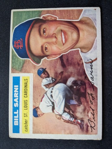 1956 Topps Baseball Card # 247 Bill Sarni - St. Louis Cardinals (VG/EX ...