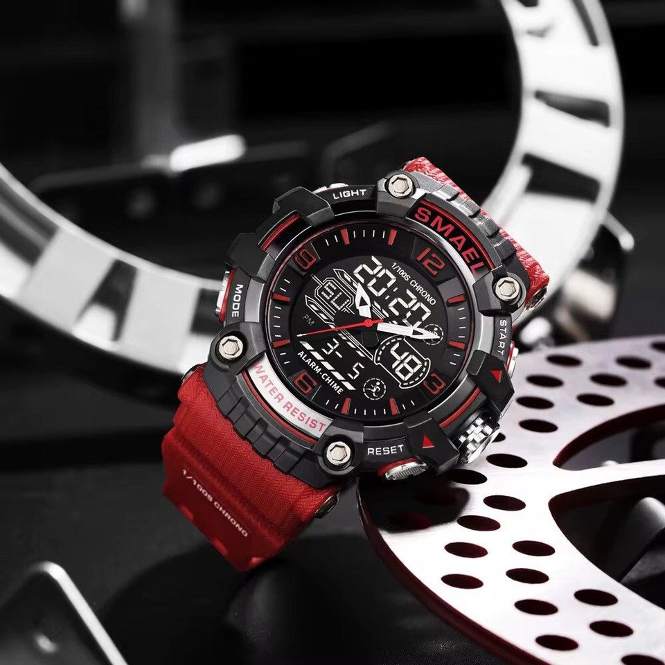 Men Large OVERSIZED Waterproof Digital Sports Military Tactical WRIST ...
