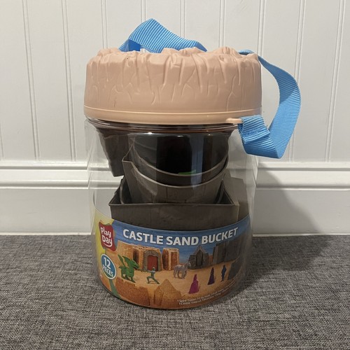 PLAY DAY Castle Sand Bucket Set / Sand Beach Toy Castle 12 Pieces NEW ...