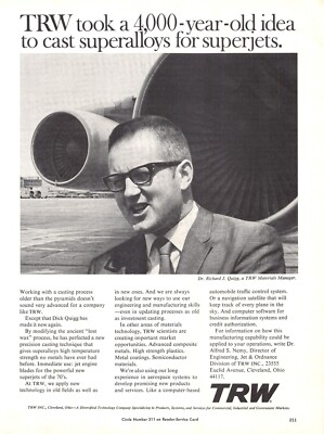 Dr. Richard J Quigg TRW Materials Manager Cleveland Ohio Vtg Magazine ...