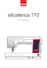 Elna eXcellence 770 Sewing Machine Instruction Guide Manual Coil Bound ...
