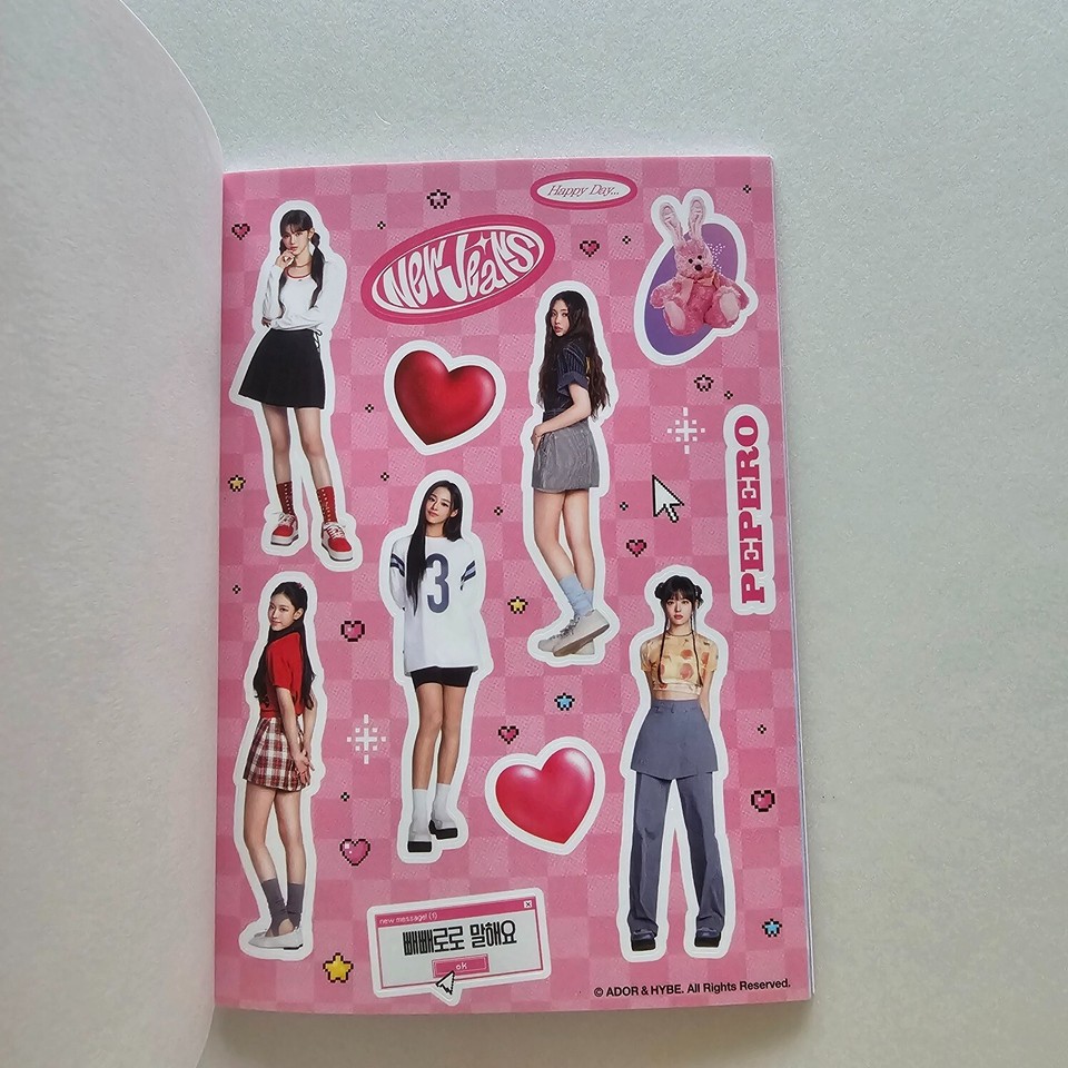 [ 公式 ] NewJeans x LOTTE PEPERO POP-UP STORE Promotional LIMITED STICKER ...