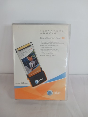 GENUINE AT&T SIERRA WIRELESS AIRCARD 881 LAPTOP CONNECT CARD | eBay