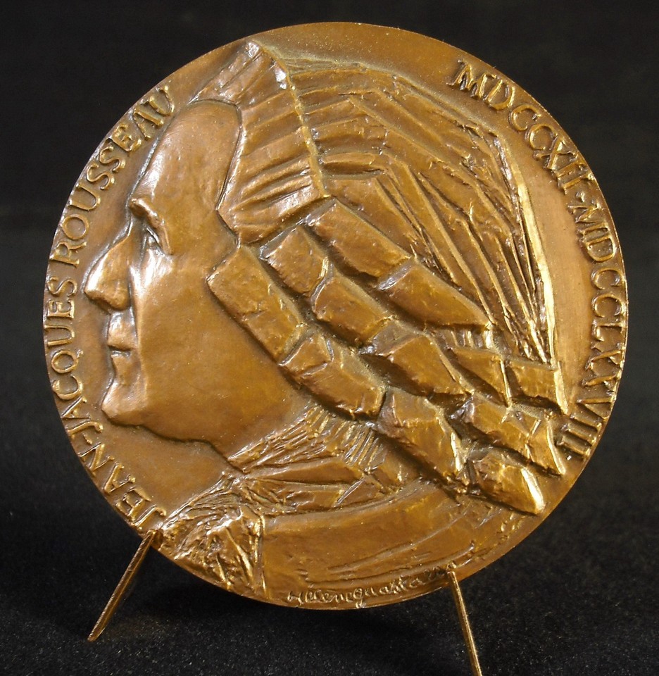 Jean-Jacques Rousseau Medal Philosophy Everything Is In A Continuous ...