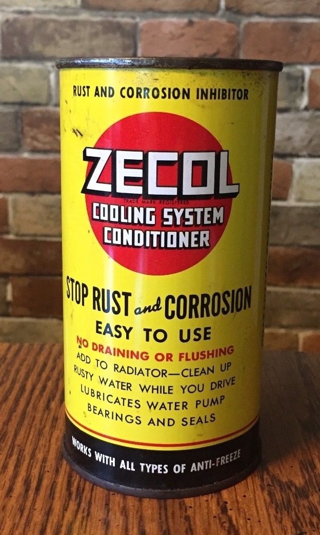 VINTAGE ZECOL COOLING SYSTEM CONDITIONER CAN FULL ZECOL INC MILWAUKEE ...