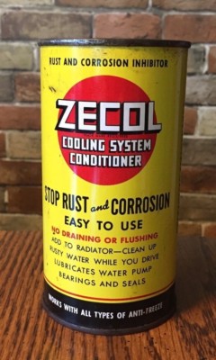 VINTAGE ZECOL COOLING SYSTEM CONDITIONER CAN FULL ZECOL INC MILWAUKEE ...
