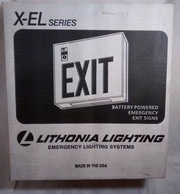 Exit Signs - Red Letters