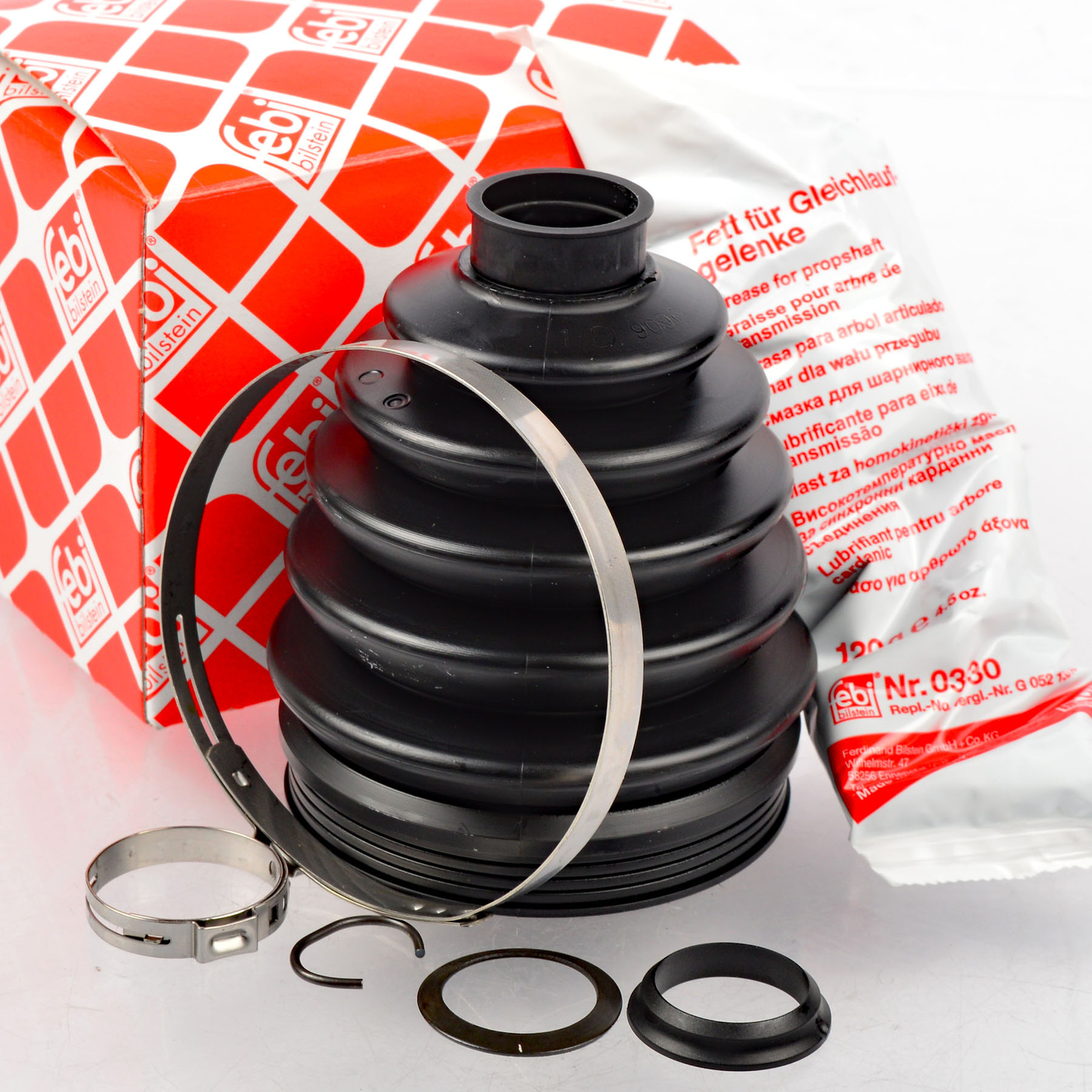 2x FEBI Achsmanschette Radseitig für A3 GOLF 5-7 PASSAT B7 TOURAN OE ...