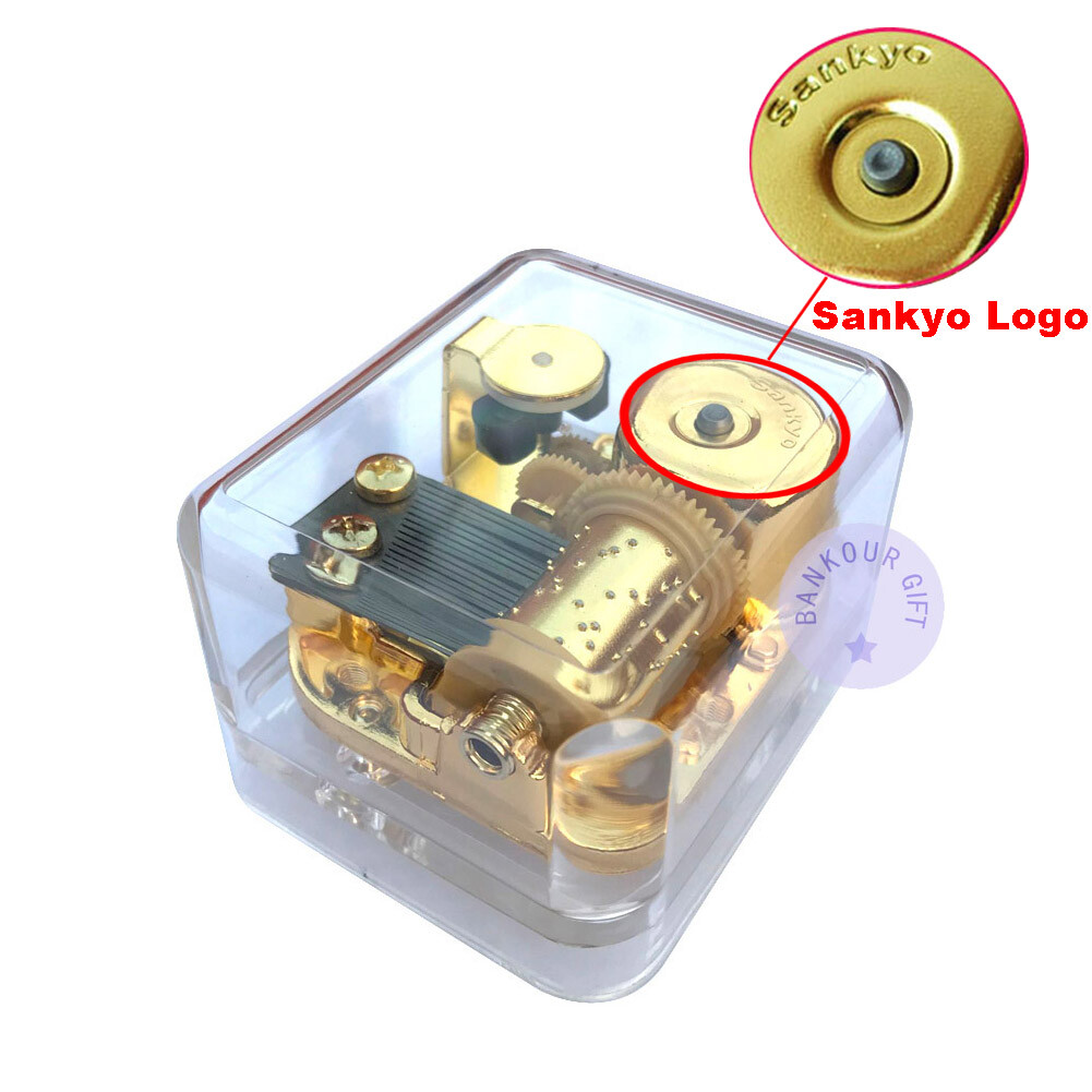 Mini Spieluhr Acryl Uhrwerk Sankyo Spieluhren Spieldose (Option 60 ...
