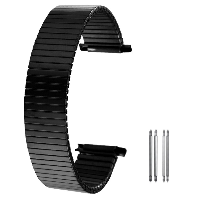 Stainless Steel Watch Band Elastic Strap Expansion Stretch Watchband 16 ...