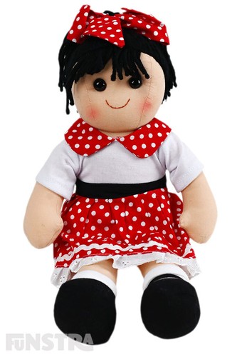 Hopscotch Collectibles Layla Doll Beautiful Floral Dress Rag Doll Plush ...