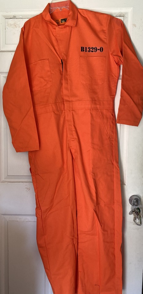 Hannibal Lecter Orange Baltimore Prison Jumpsuit Halloween Costume Top ...