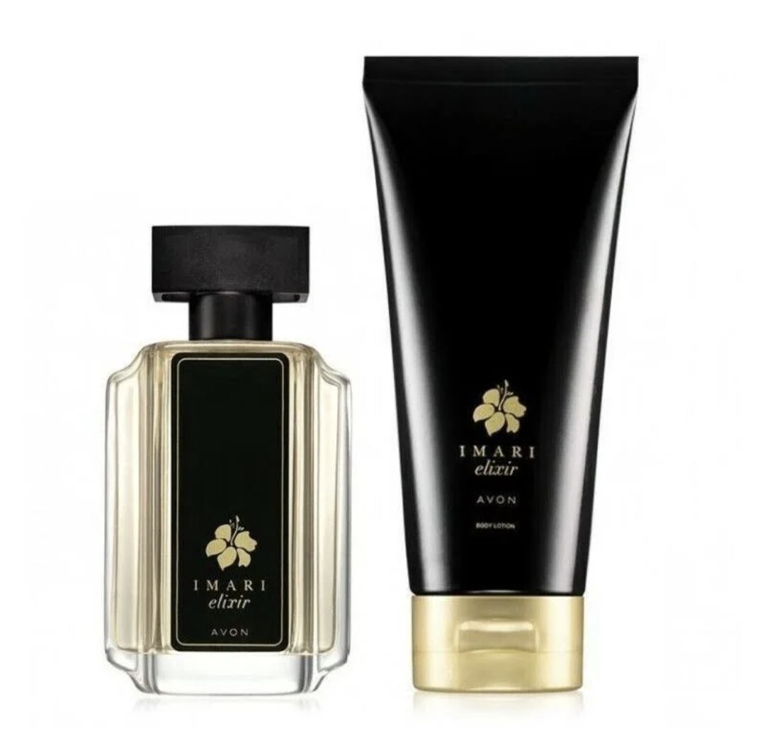 2 pc set Avon Imari Elixir for Women 1.7 fl oz EDT Spray, 6.7 oz Body ...