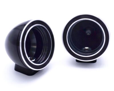 Black & Silver Aluminum Tweeter Pods Housing Mounting Hardware Size ...