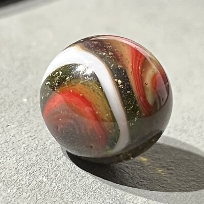 HTF Vintage Peltier Glass “Orions Belt” Or Maybe “7-UP” Marble 41/64 ...