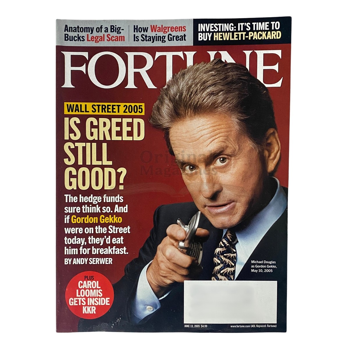 Gordon Gekko Greed Is Good Michael Douglas Greed Is Good As Gordon