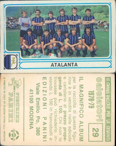 Calciatori Panini 1978/79 Figurine Sticker N.29 Atalanta New | eBay