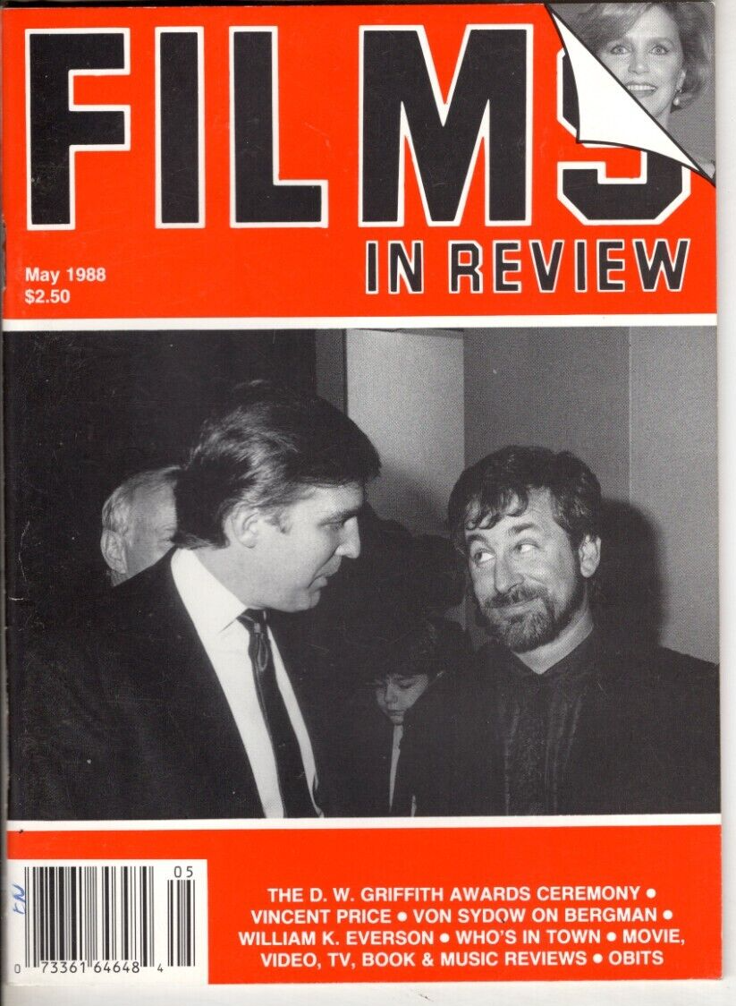 Films In Review Magazine May 1988 STEVEN SPIELBERG DONALD TRUMP | eBay