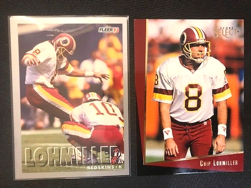 NFL - Chip Lohmiller 1993 Fleer & 1993 Select Football - Redskins | eBay