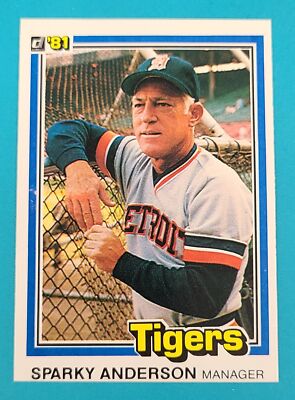 1981 Donruss #370 Sparky Anderson Detroit Tigers BASEBALL Card M8 | eBay