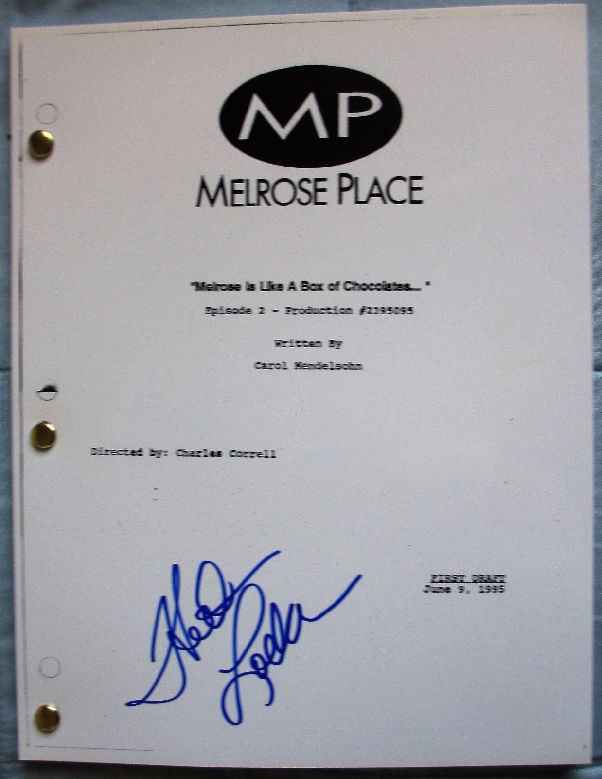 HEATHER LOCKLEAR SIGNED FULL MELROSE PLACE SCRIPT DC/COA (RARE) | eBay