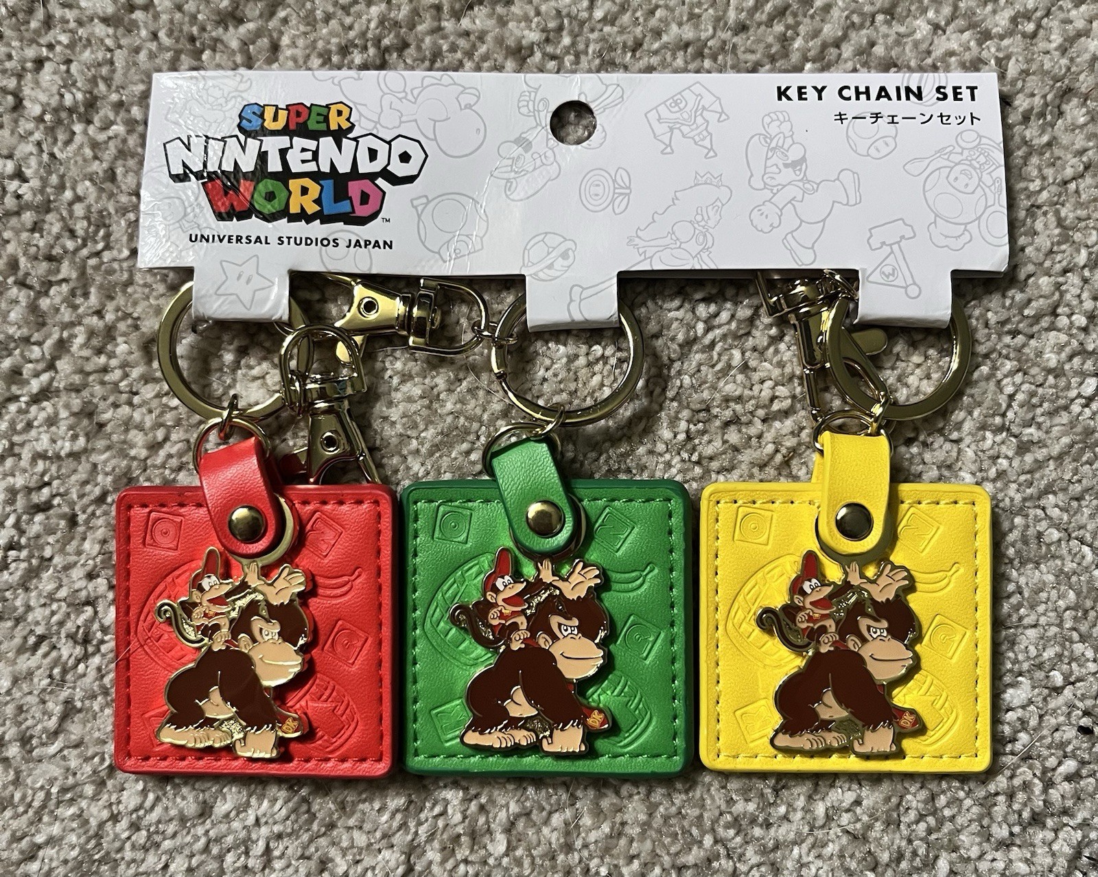 Super Nintendo World Universal Studios Japan Donkey Kong Keychain Set ...