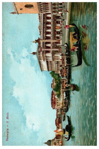 Venice Italy Il Molo Gondolas Vintage Italian Postcard Unposted | eBay