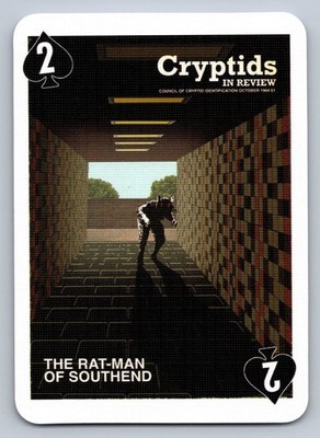 Cryptid Playing~Trading Card Featuring The Rat-Man Of Southend Essex | eBay