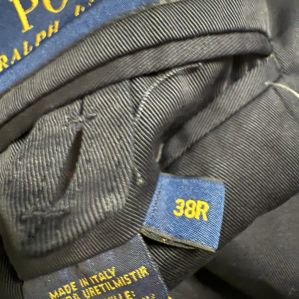 NWT Polo Ralph Lauren Gilmore Sport Coat Cotton Twill Navy Men’s 38R | eBay