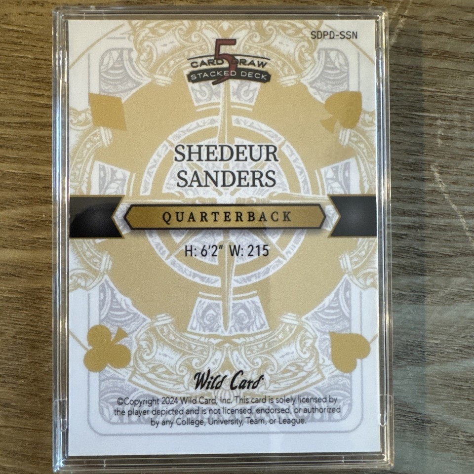 Shedeur Sanders 5 Card Draw 1/5 Ace | eBay