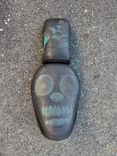Harley Davidson Corbin Gentry Seat Skull Spider Spiderweb Shovelhead ...