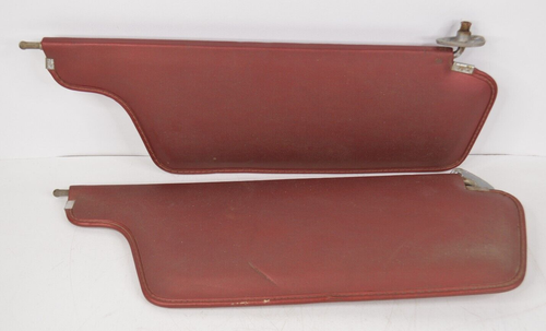 1966 1967 Dodge Plymouth B Body Sun Visors w/ Brackets Red Charger GTX ...