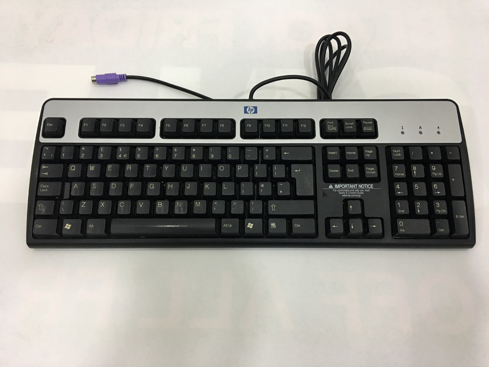 HP KB-0316 Keyboard PS/2 Connection black and silver | eBay UK