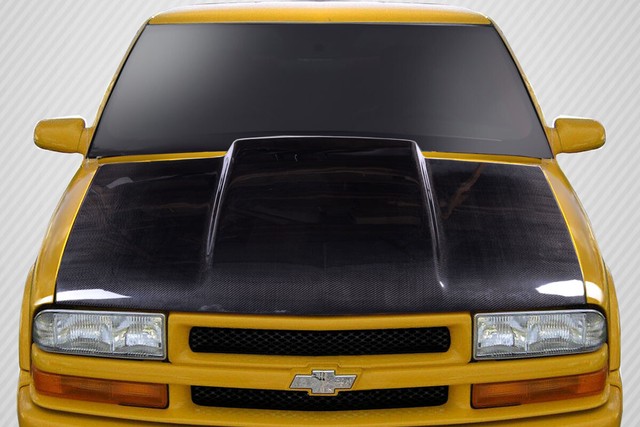 for Chevy S10 1994-2004 Carbon Creations 115430 Cowl Style Carbon Fiber ...