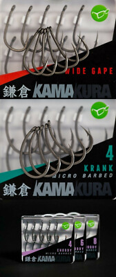Korda Kamakura Super Sharp Hooks - Wide Gape - Krank - Choddy - All ...