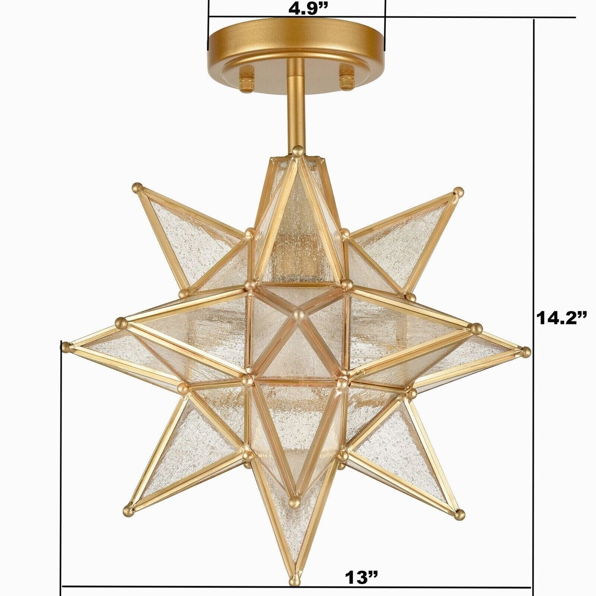 Moravian Star Ceiling Light Fixture | Shelly Lighting