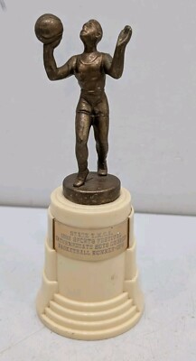 Vintage Boys YMCA Basketball Trophy Sculpture Statue Topper Plastic ...