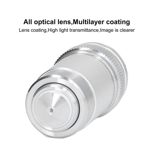 Achromatic Objective Brass 100X Microscope Lens Interface 20.2mm HEL ...