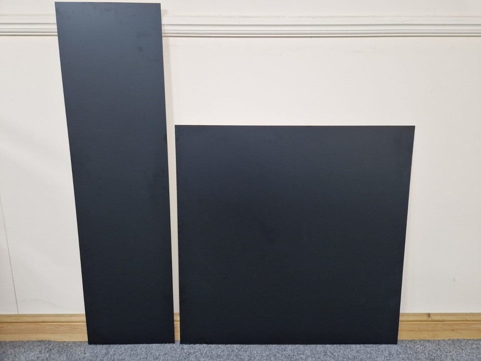 White Cream Marble or Black Effect HPL Laminate Fireplace Back Panel ...
