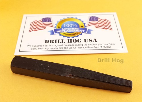 #5 Square Easy Out EZ OUT Flat Screw Extractor Bolt Drill Hog Lifetime ...