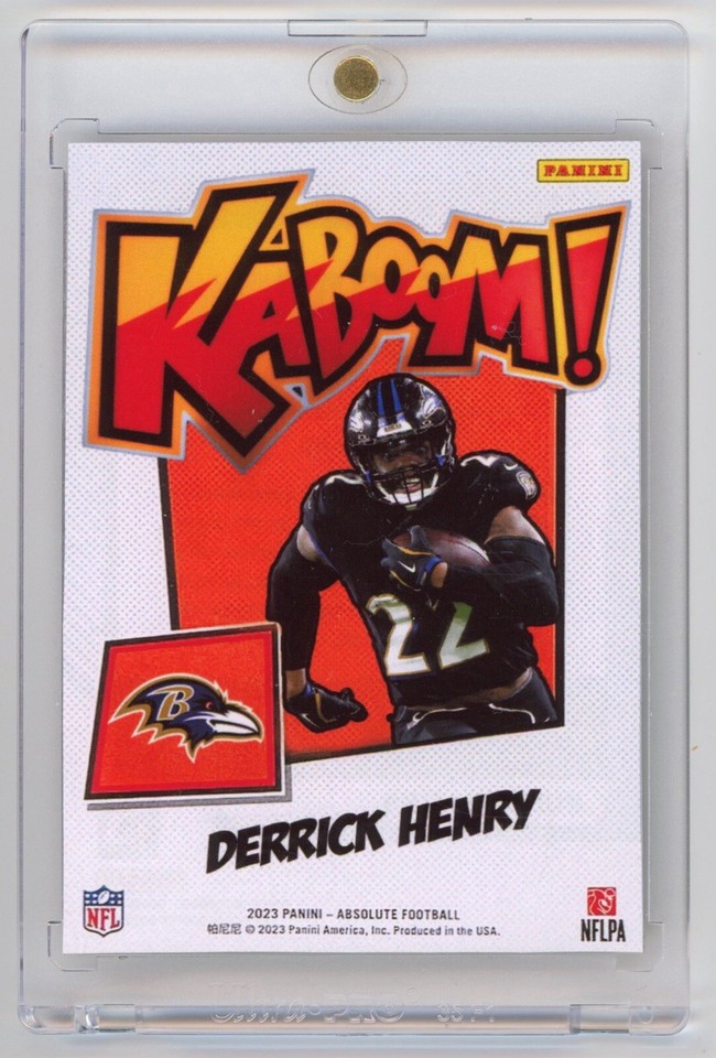 Derrick Henry Absolute Gold Kaboom Case Hit SSP Ravens Custom | eBay