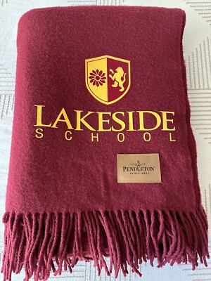 Vintage Pendleton Wool Blanket Seattle Lakeside School Lap Stadium ...