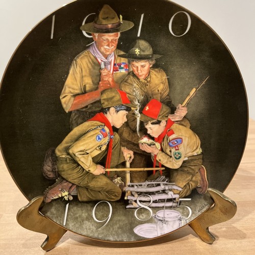 Boy Scout Collectors 75 Anniversary Collectors Plate By Joseph Csatari ...